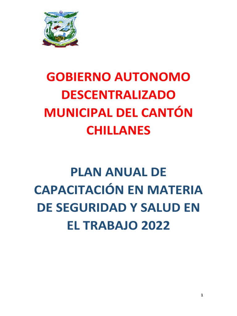 Plan Anual de Capacitacion en SUT 2022 | PDF