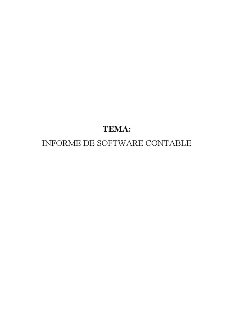 Software Contable | PDF | Contabilidad | Software