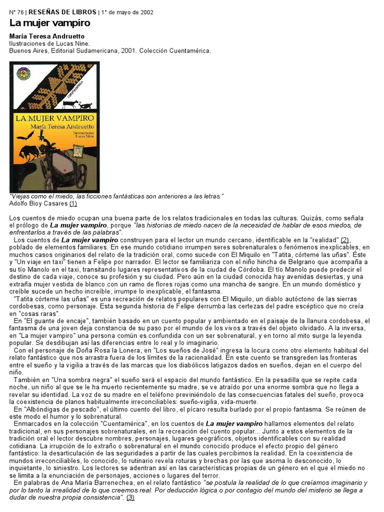 Reseñas | PDF | Cuentos | Fantasía