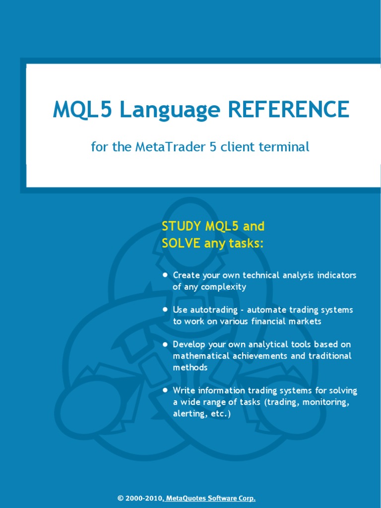 Mql 5 Pdf Data Type Object Computer Science