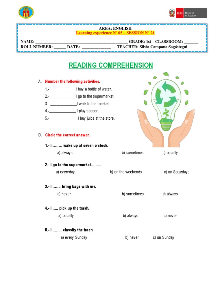 Reading Comprehension - Week 21 | PDF | Lifestyle