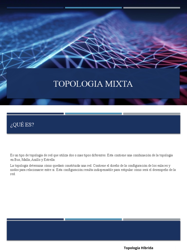 Topologia Mixta | PDF | Topología de la red | Red de computadoras