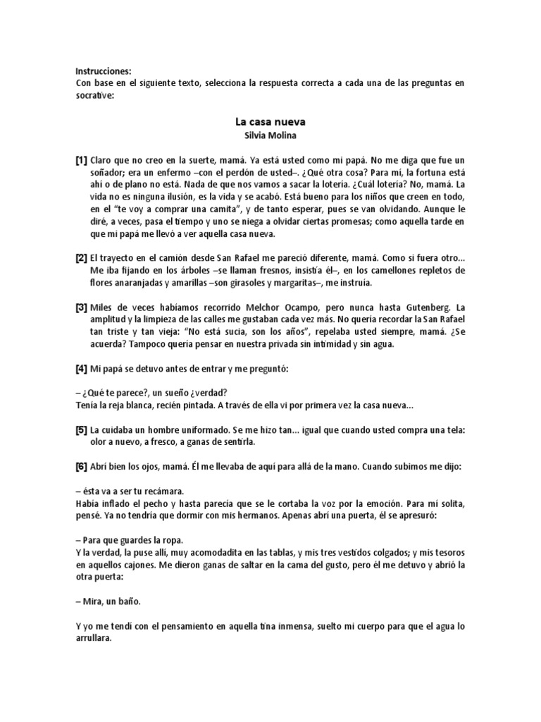 La Casa Nueva. Silvia Molina | PDF