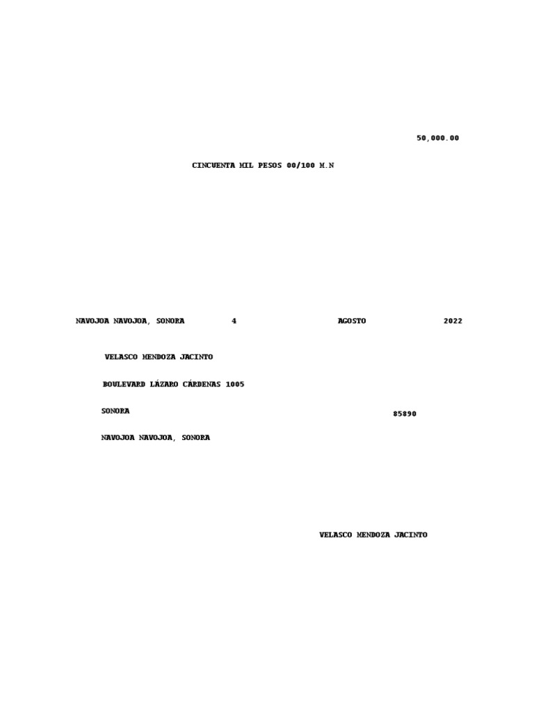 Pagare Editable | PDF