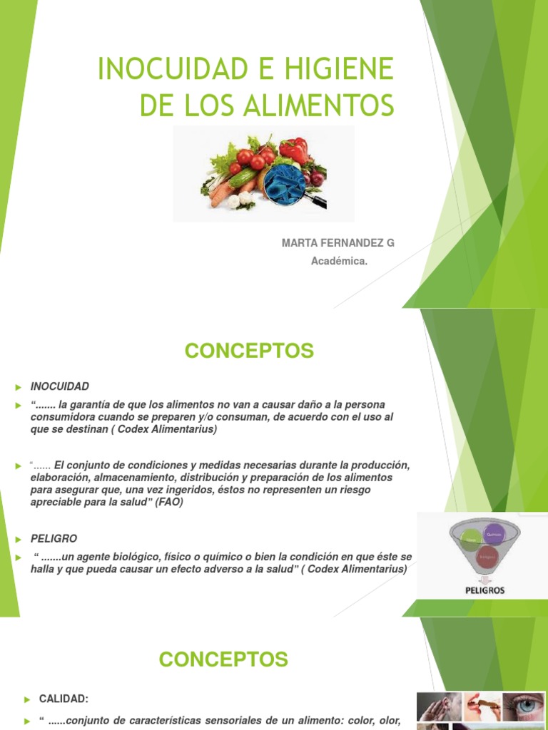 Inocuidad de Los Alimentos | PDF | Alimentos | Seguridad alimenticia