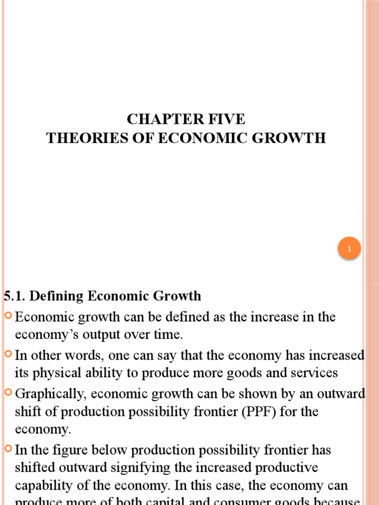 Chapter Five Theories of Economic Growth | PDF | Economic Growth ...