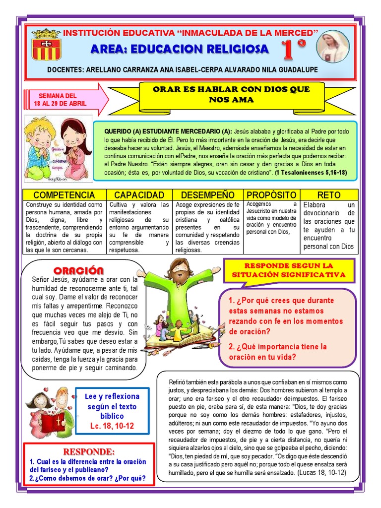 S3. JESUS ME ENSEÑA A ORAR. plataformaOK o | PDF | Oración | orador del ...