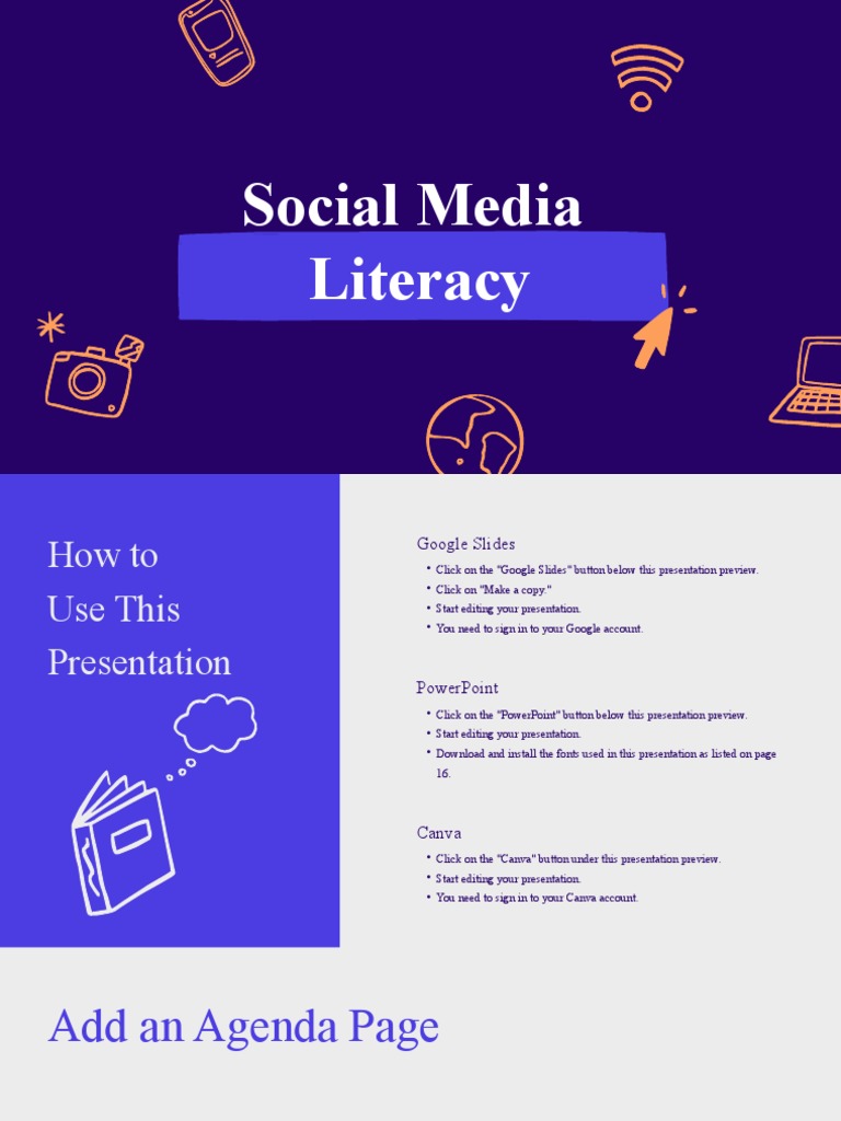 Social Media Literacy Guide | PDF | Microsoft Power Point | Public Sphere
