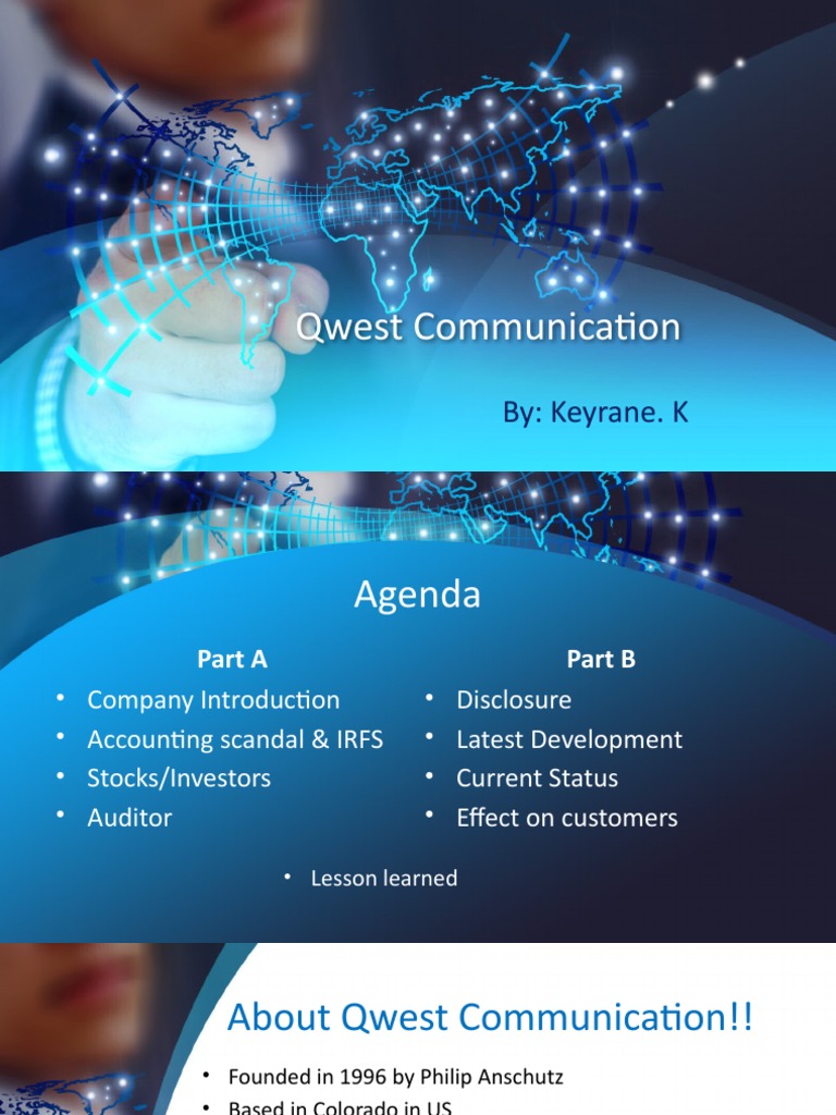 Qwest Communications: Scandal Overview | PDF | U.S. Securities And ...