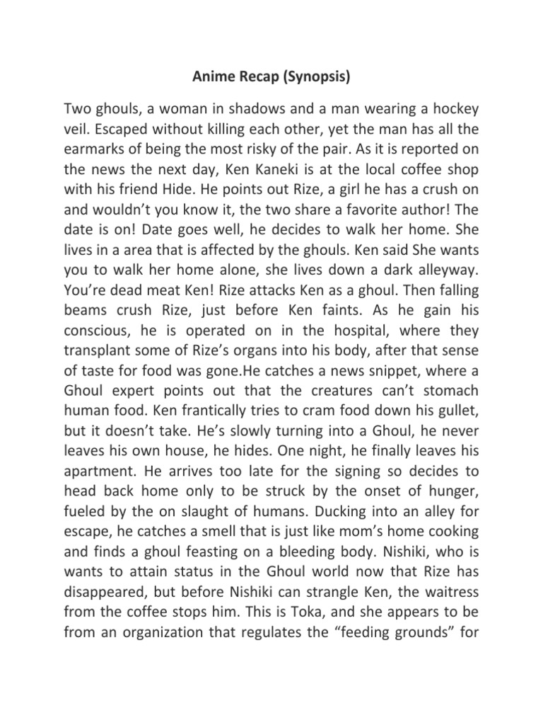 Anime Recap | PDF