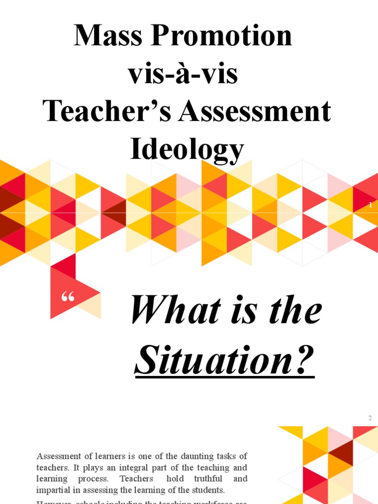 DepEd's Mass Promotion Policy Issues | PDF | Teachers | Educational ...