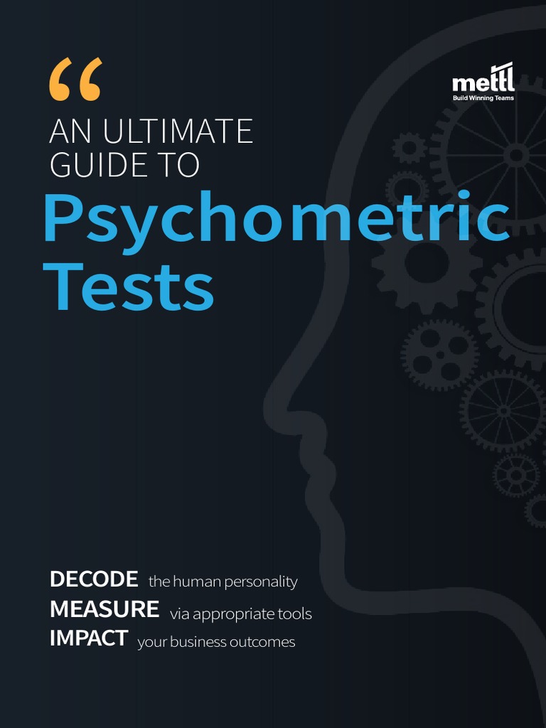 A4 Psychometric Book Recovered | PDF | Validity (Statistics ...