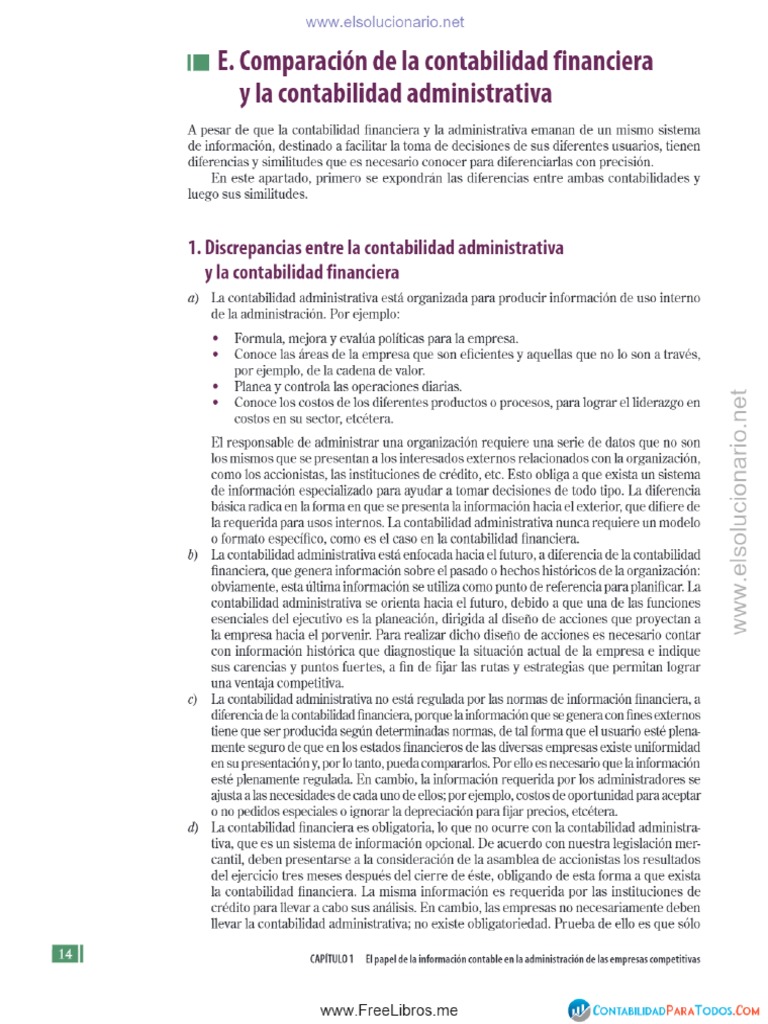 Contabilidad Administrativa 8 Edición, de David Noel Ramirez Padilla - UNIDAD II | PDF