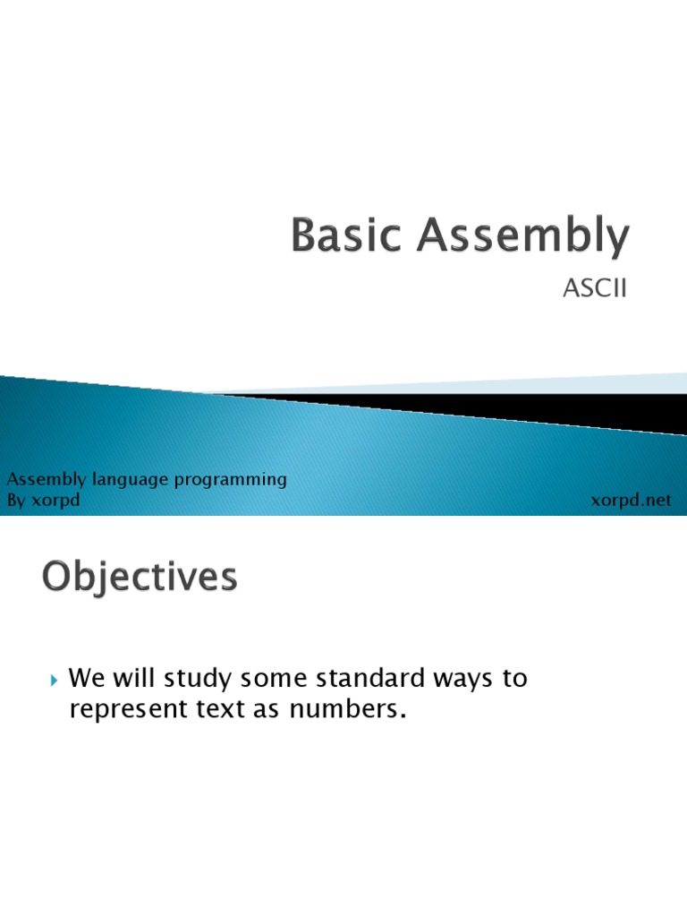 Ascii: Assembly Language Programming by Xorpd | PDF