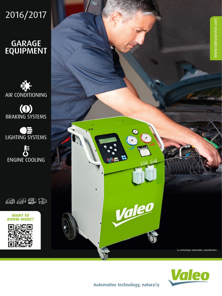 Valeo Garage Equipment 2016-2017 955661 English Catalogue | PDF | Engineering Thermodynamics | Gases
