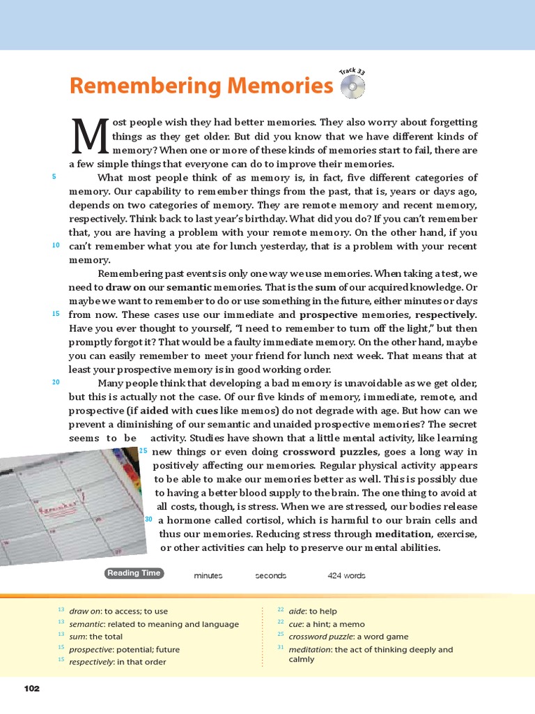 Remembering Memories | PDF | Memory | Stress (Biology)