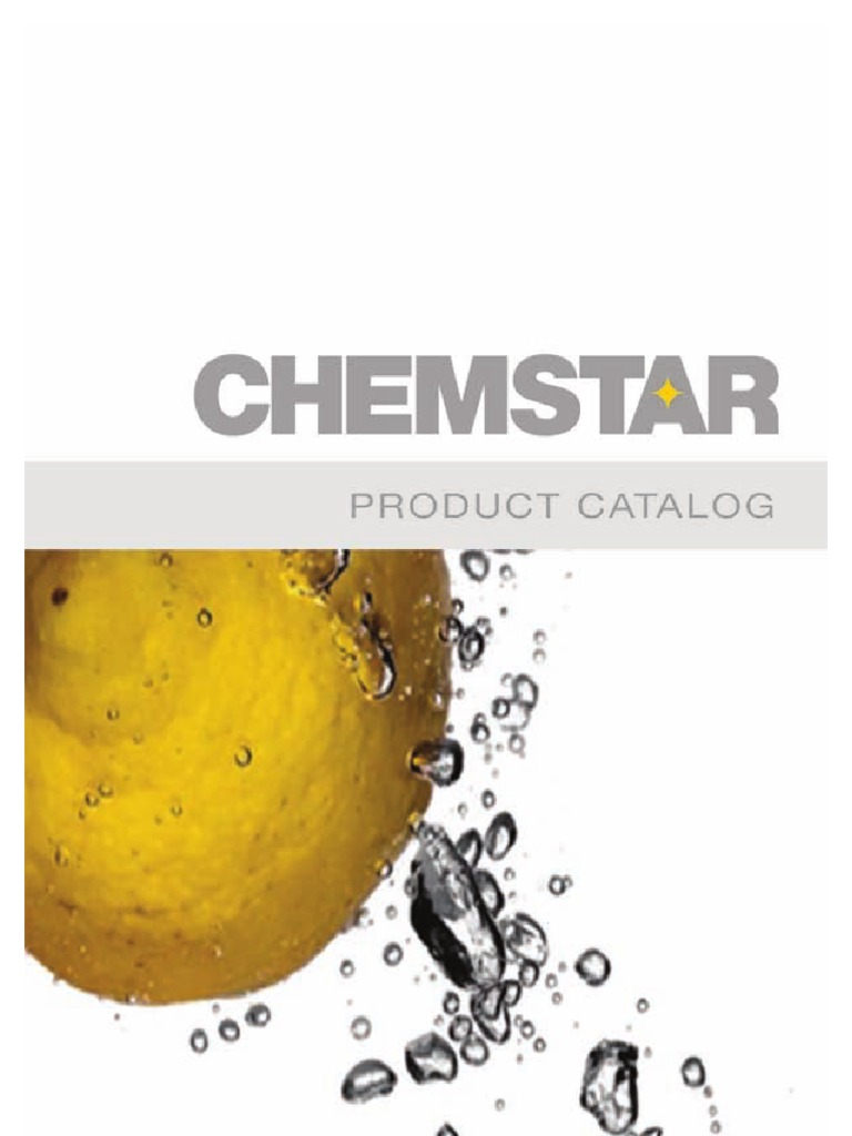 Chemstar ProductCatalog | PDF | Dishwasher | Disinfectant