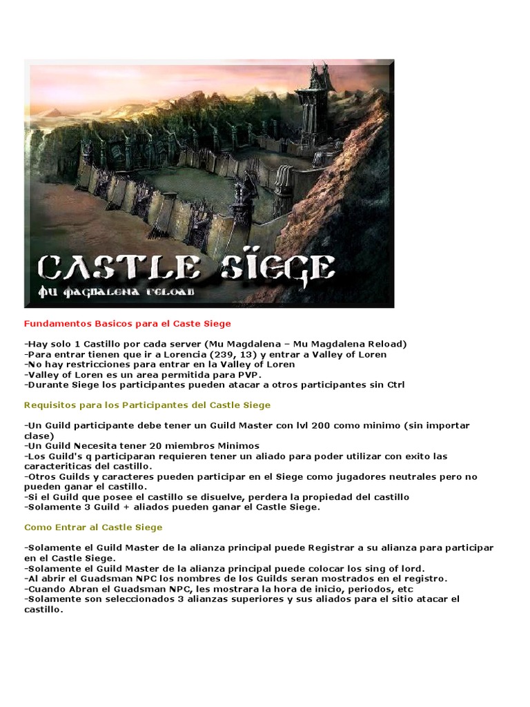 Castle Siegue | PDF | Castillo