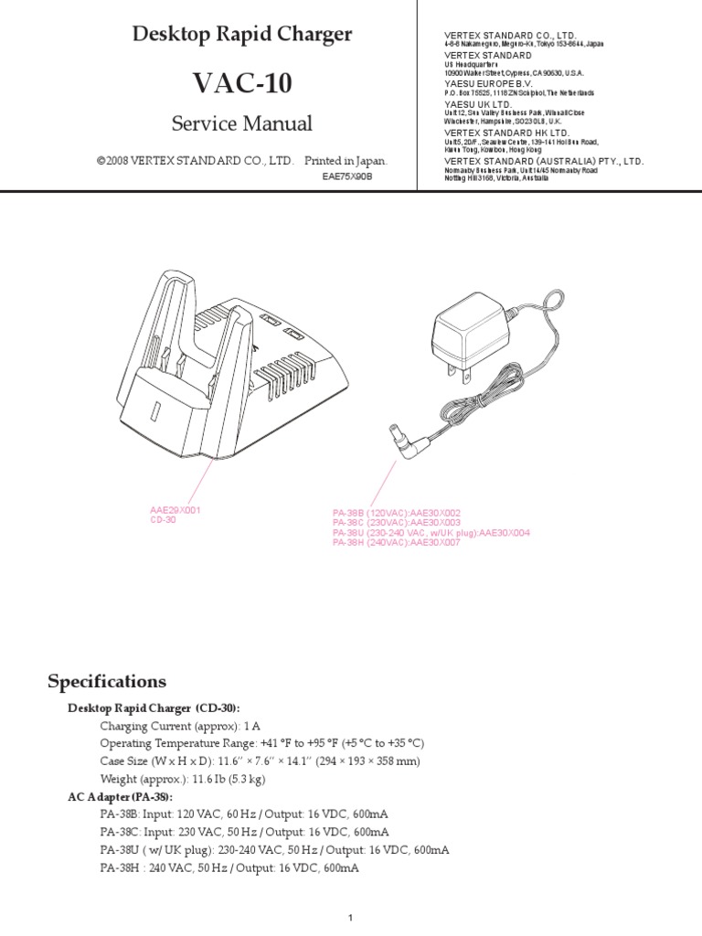 VAC-10 Service Manual V2 Tentative | PDF | Electronics | Electricity