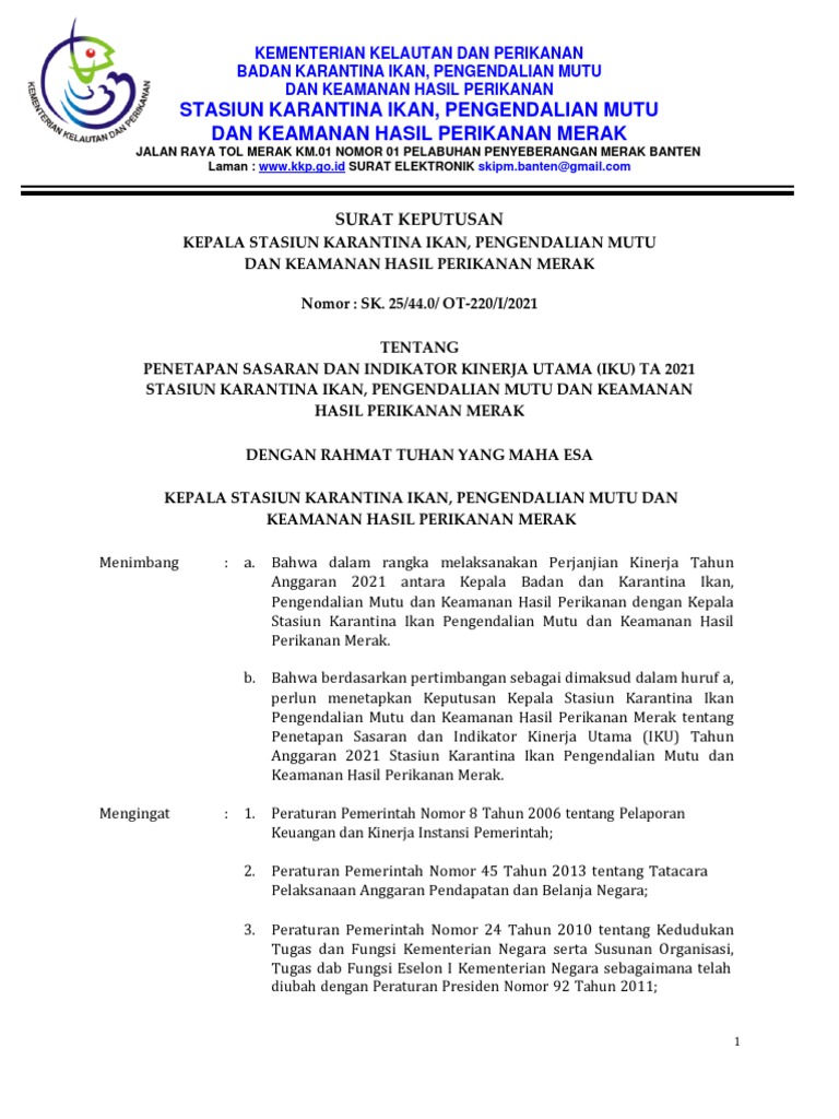 SK Iku Skipm Merak 2021 | PDF