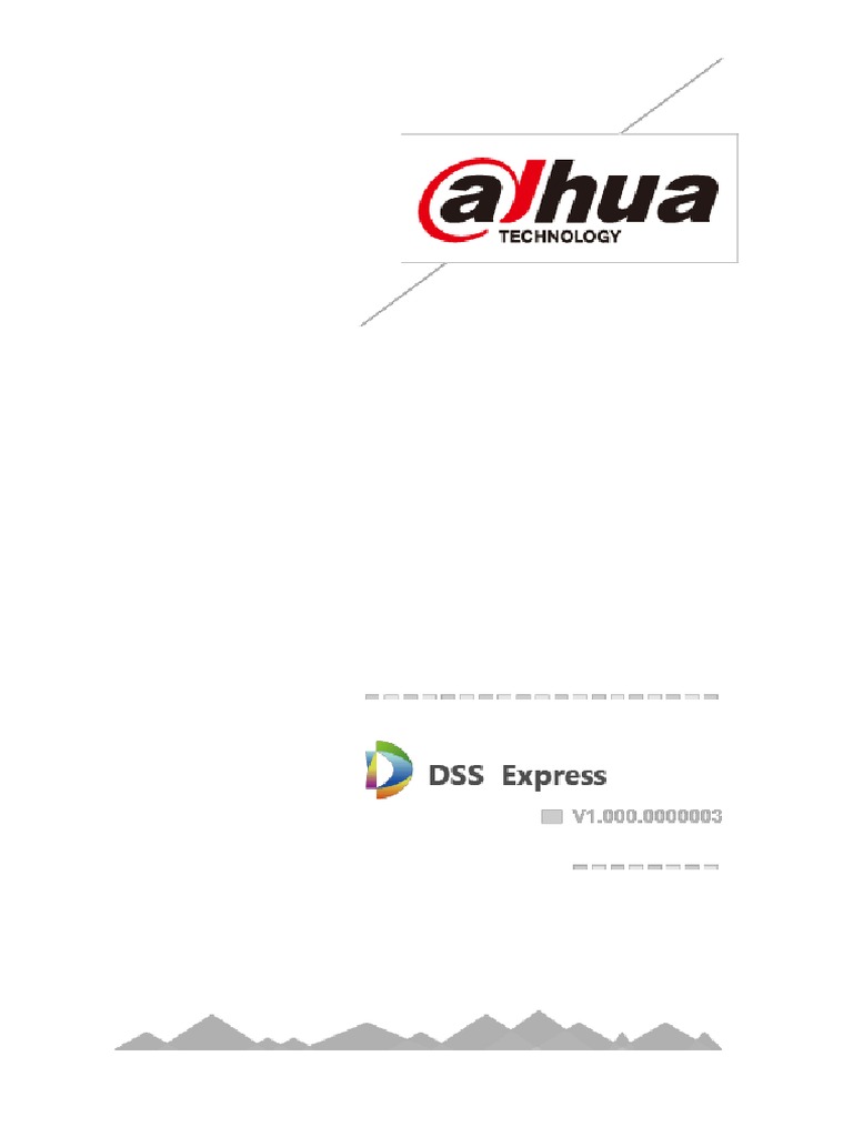 DSS-Express-AE - V1 000 0000003 | PDF | Video | Backup