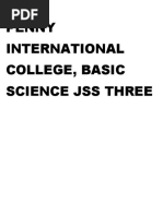 Third Term Jss1 Basic Science | PDF | Force | Weight