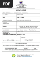 DEPED LOCATOR-SLIP Sample | PDF | Government | Business