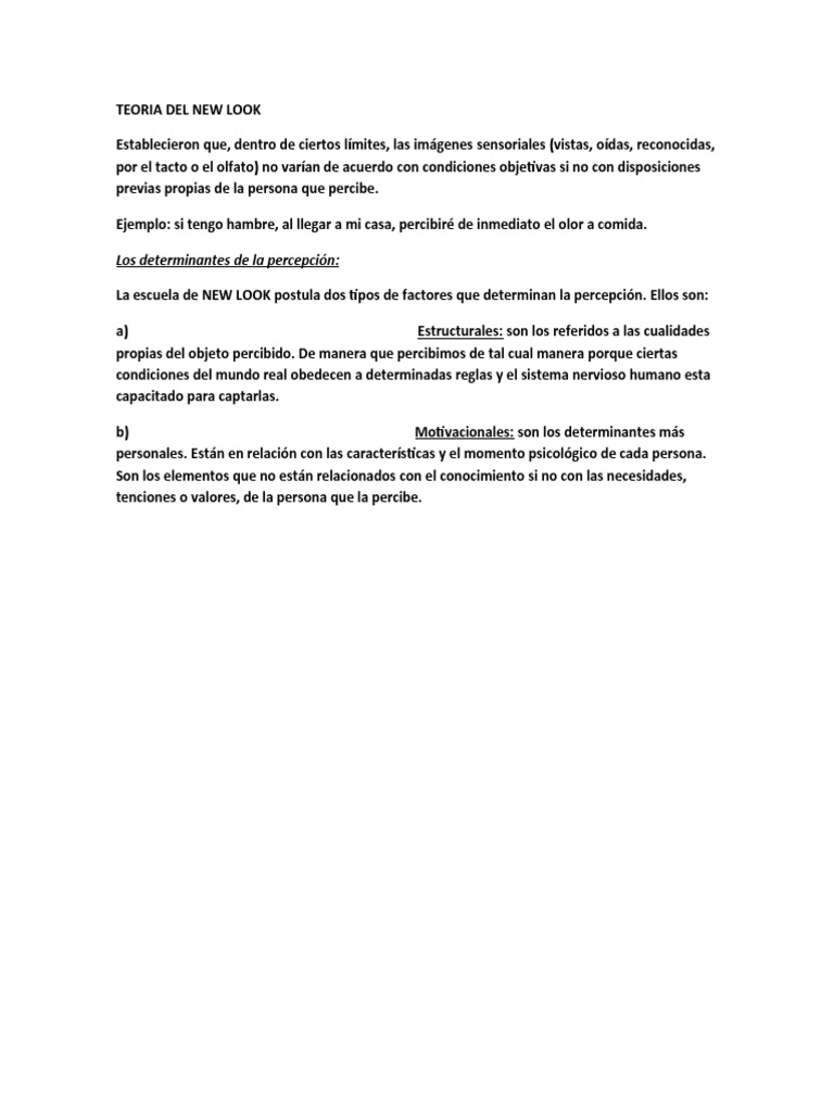 Teoria Del New Look | PDF