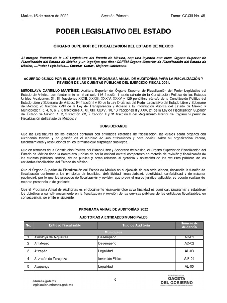 Paa 2022 | PDF | México | Estado (política)