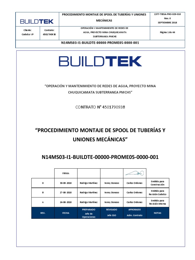 Montaje de Spool Rev - PGG Lo Devolvio Evelyn para Mejoras | PDF ...