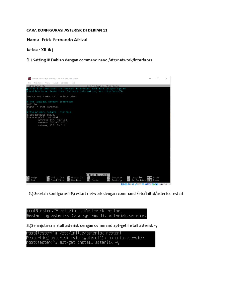 Asterisk Erick Fernando Afrizal | PDF