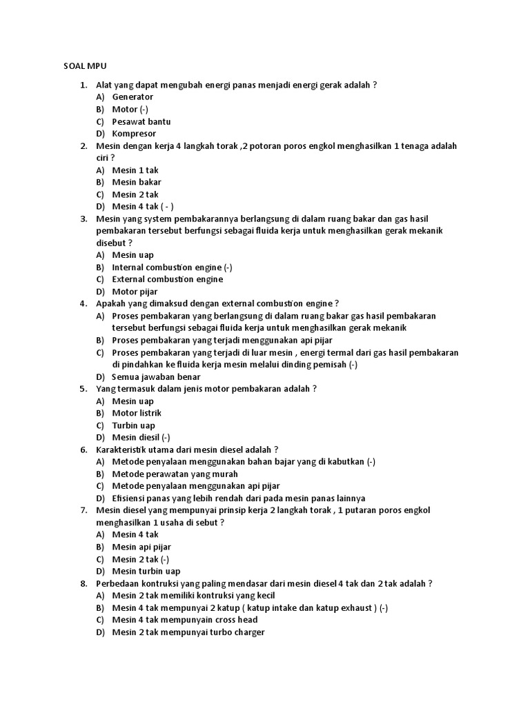 Soal Mpu | PDF