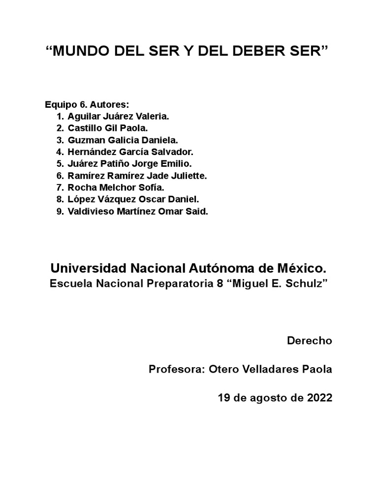 Mundo del Ser y Deber Ser en Derecho | PDF | Fuerza | Justicia