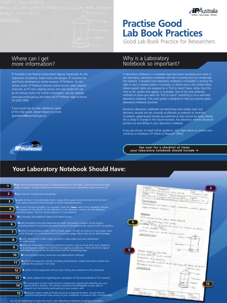Practise Good Lab Book Practices: Why Is A Laboratory Notebook So Important? Where Can I Get ...