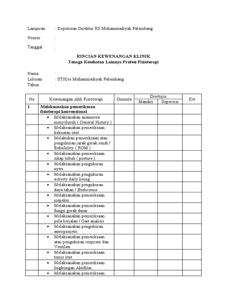 RKK Fisioterapi | PDF