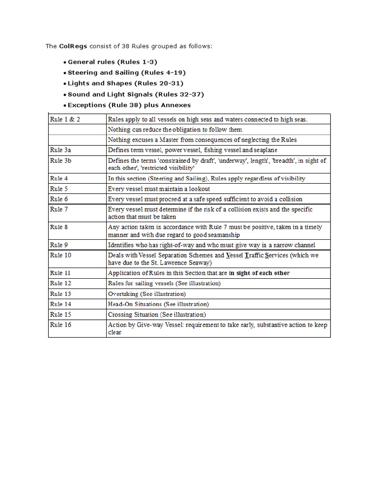 COLREG | PDF