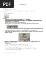 Lung Model With Two Lungs and Diaphragm Lab | PDF
