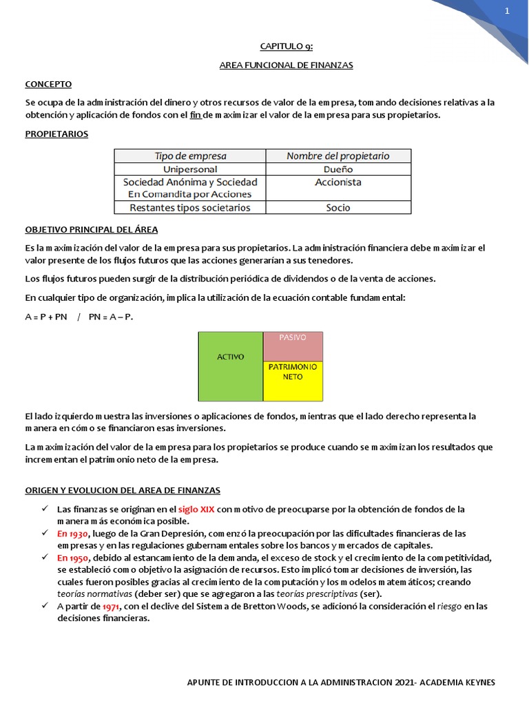 Unidad 9-Intro Admin (Keynes) | PDF | Business | Contabilidad