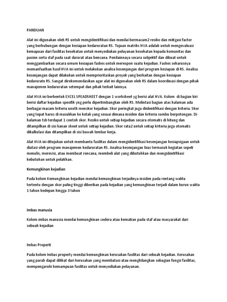 Panduan Hva Kansas | PDF