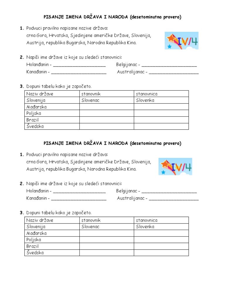 10 PISANJE IMENA DRZAVA I NARODa | PDF