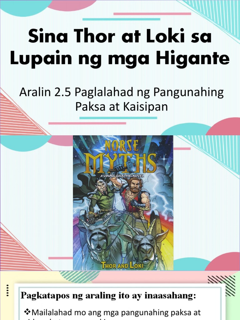 Sina Thor at Loki Sa Lupain NG Mga Higante | PDF