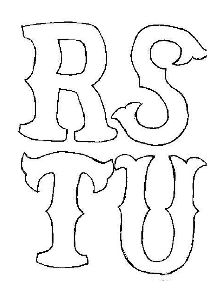 Moldes de Letras | PDF