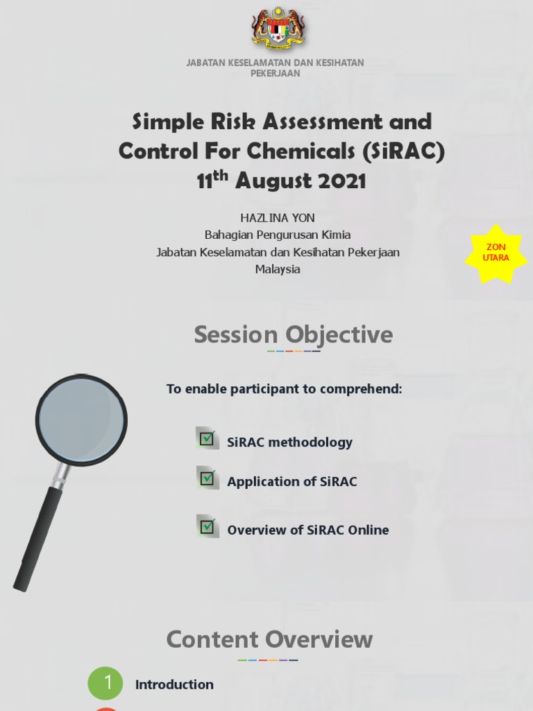 Paper 1 - Sirac Overview Dan Sirac Online Overview | PDF | Toxicity | Risk