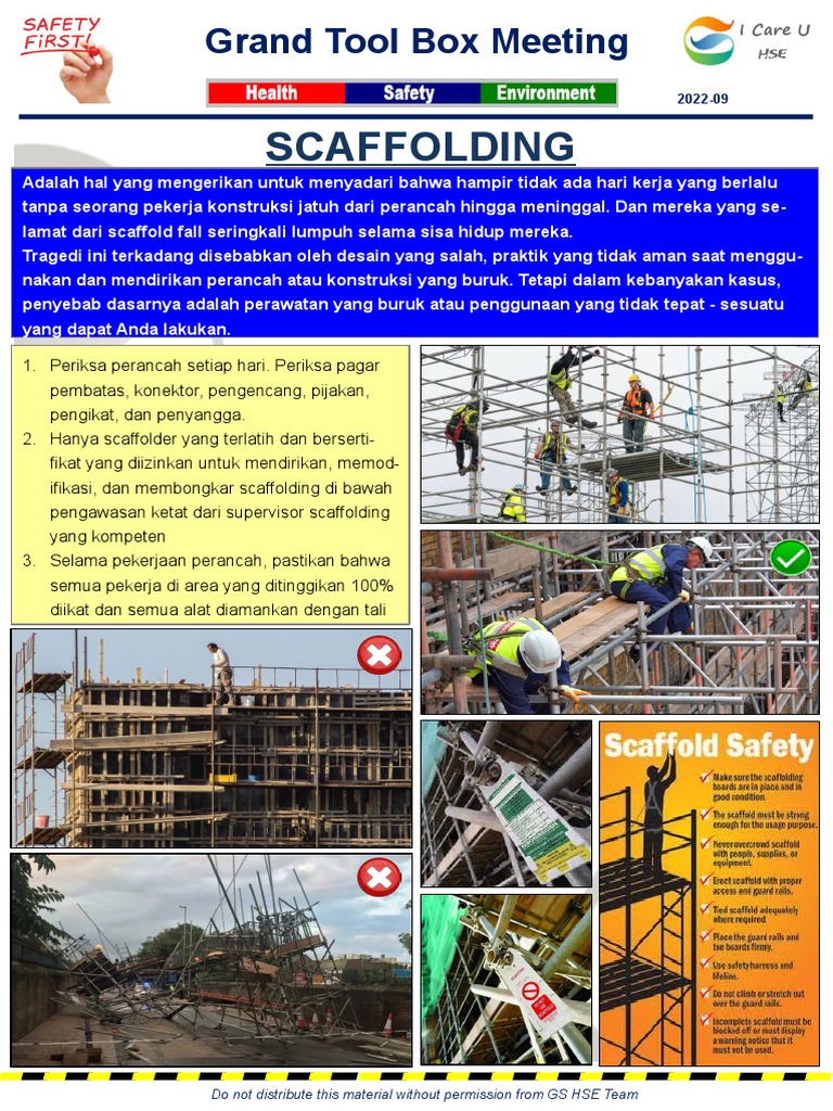 GTBM 22-09 Scaffolding | PDF