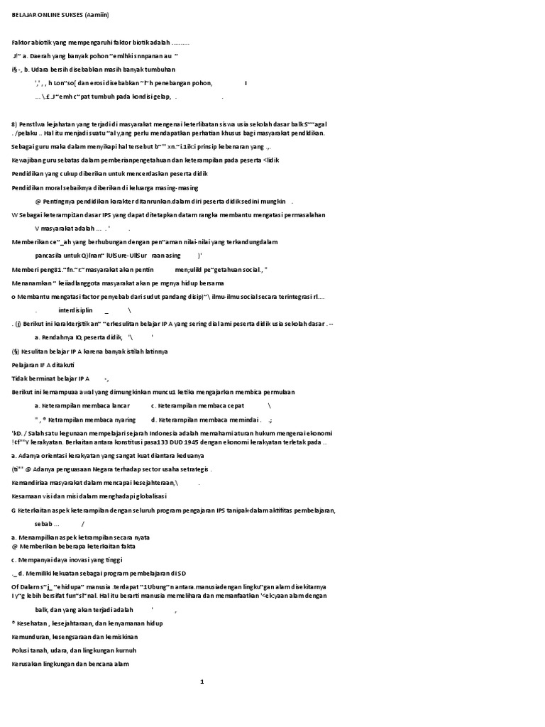 Acc. Kisi-Kisi PPG | PDF