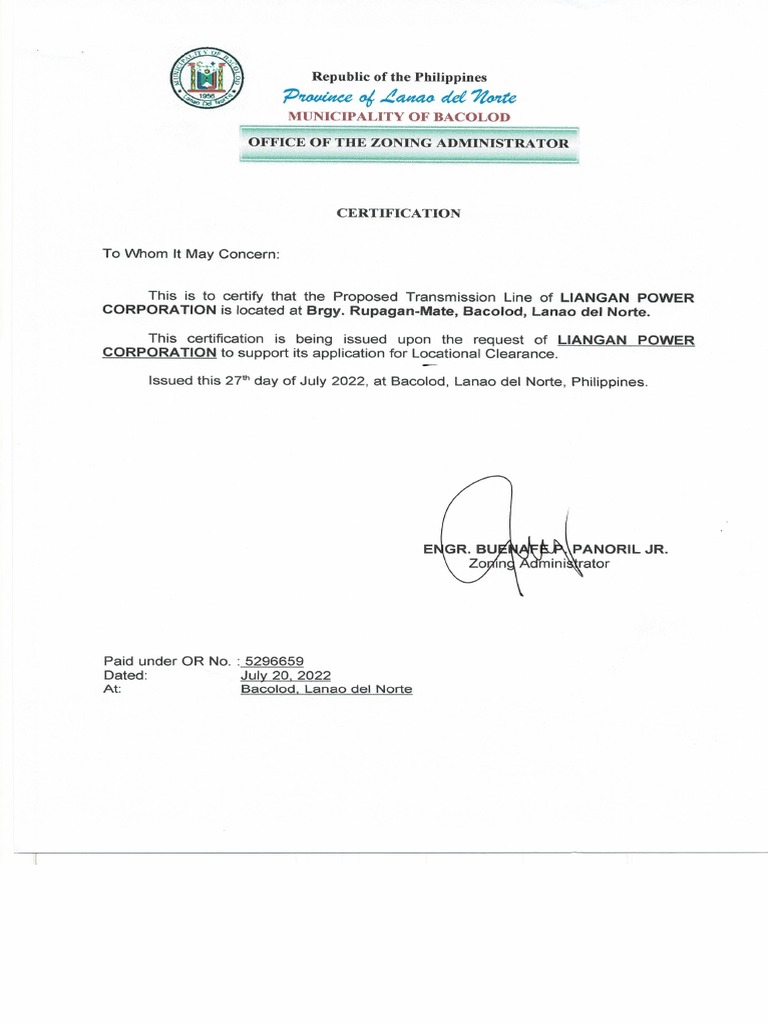 Bacolod Loc Clearance & BLDG Permit | PDF