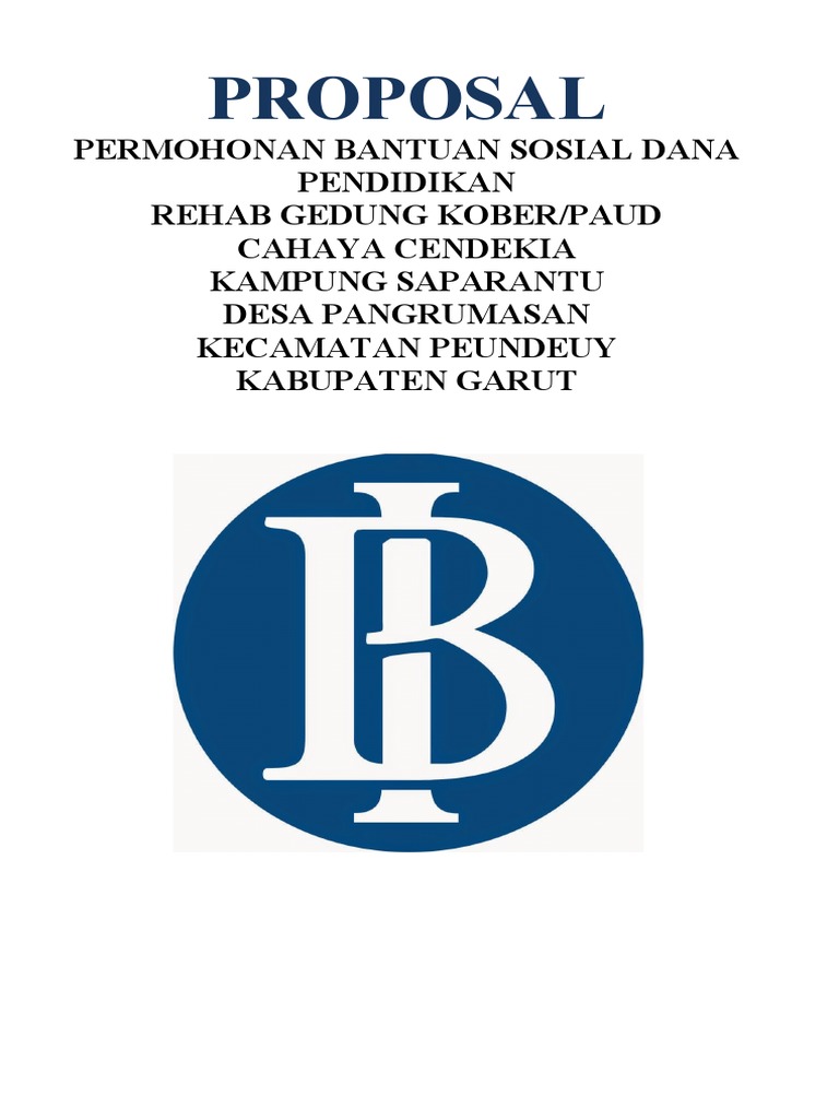 Permohonan Dana Rehab Gedung PAUD | PDF