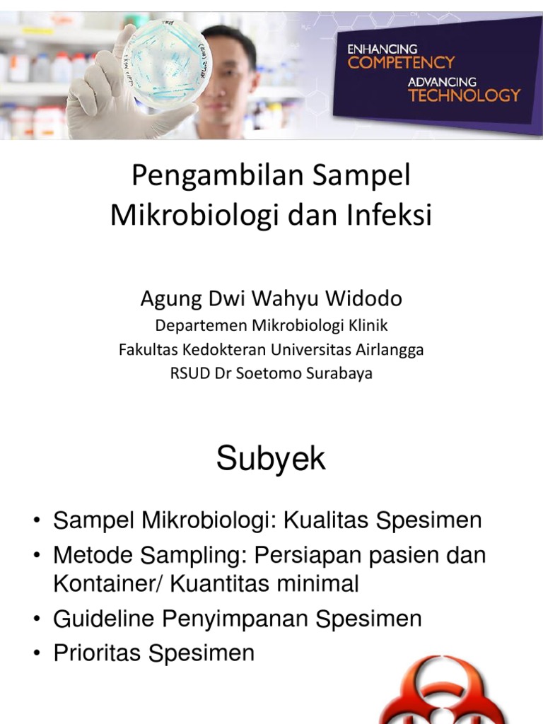 Pengambilan Sampel Mikrobiologi Dan Infeksi ADW 2015 | PDF