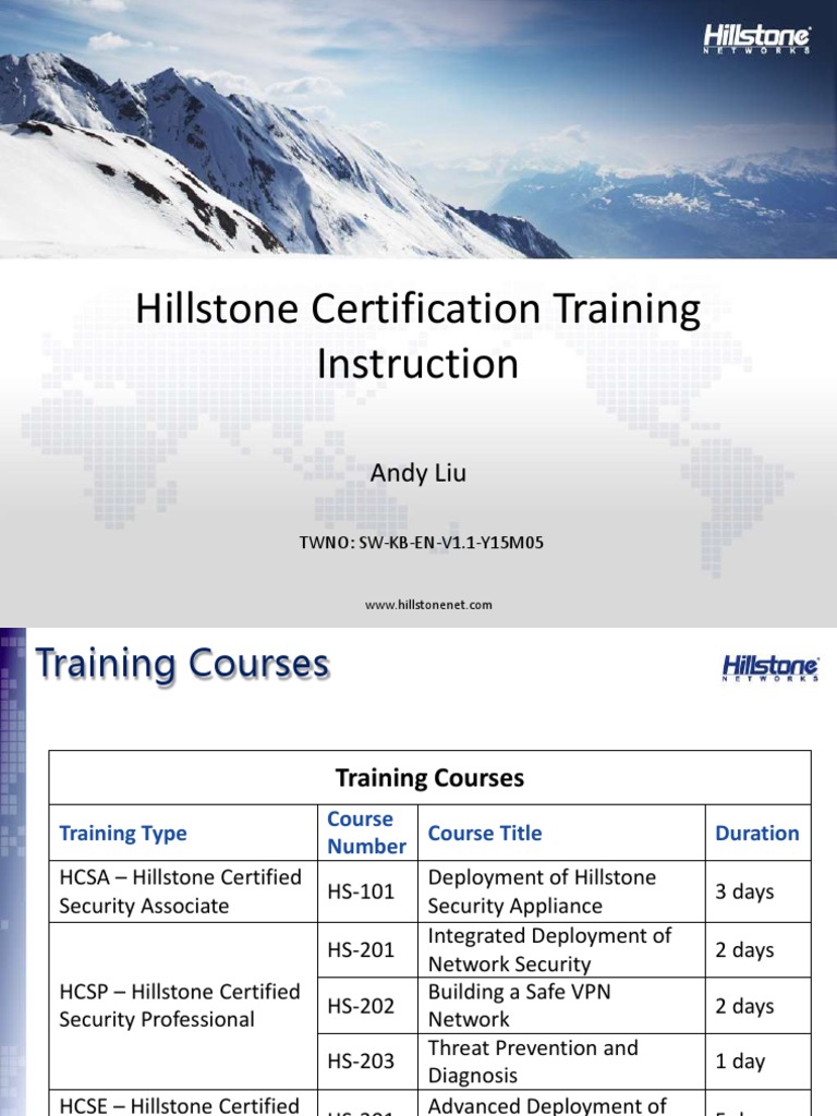 Hillstone Certification Training Overview | PDF | Test (Assessment ...