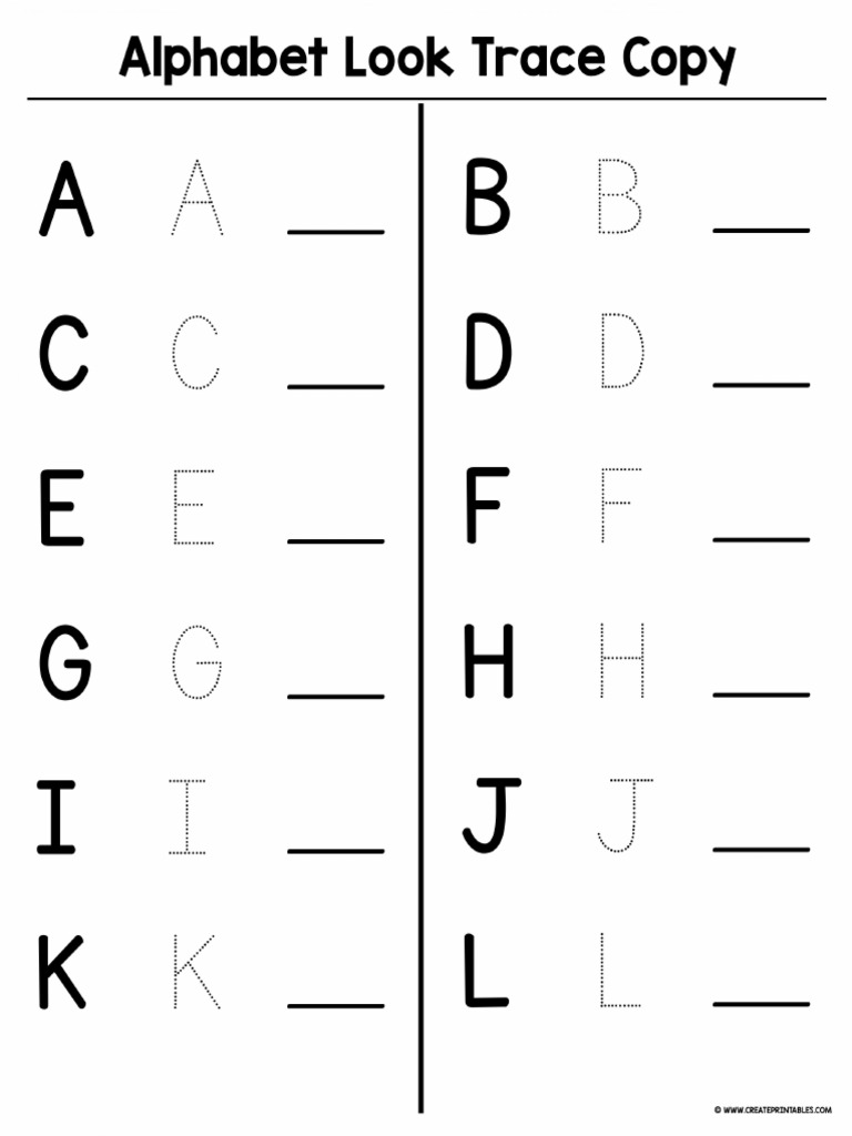 Alphabet Look Trace Copy-0AEF-D871-54DF | PDF